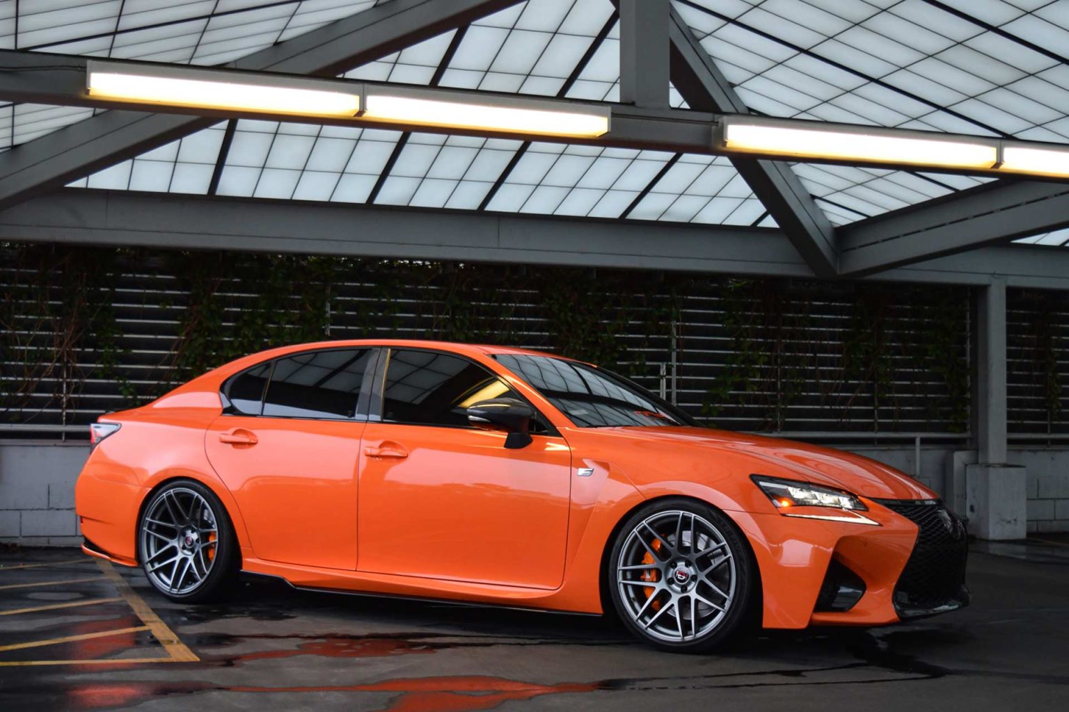 Orange Wrapped Lexus GS F | Curva Concepts CFF300 Wheels