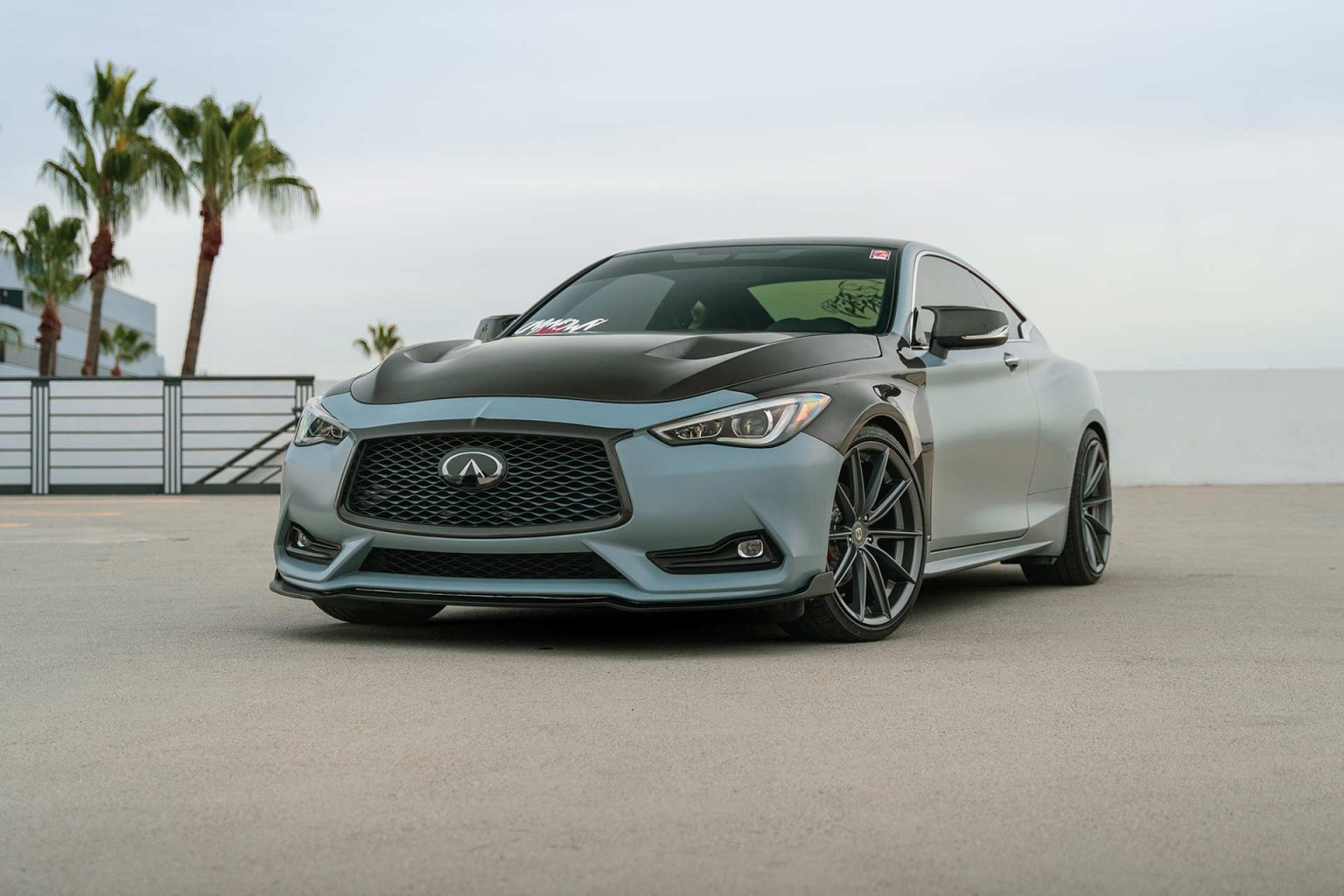 Modified Q60 | Staggered 20" Wheels | Curva Concepts CFF46